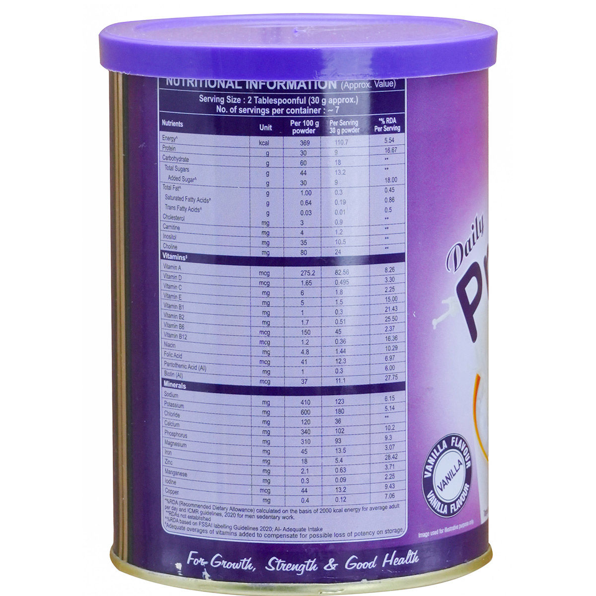 Buy Apollo Pharmacy Daily Protein Vanilla Flavour Powder, 200 gm | 19 ...