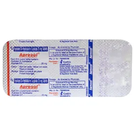 Apresol Tablet | Uses, Side Effects, Price | Apollo Pharmacy