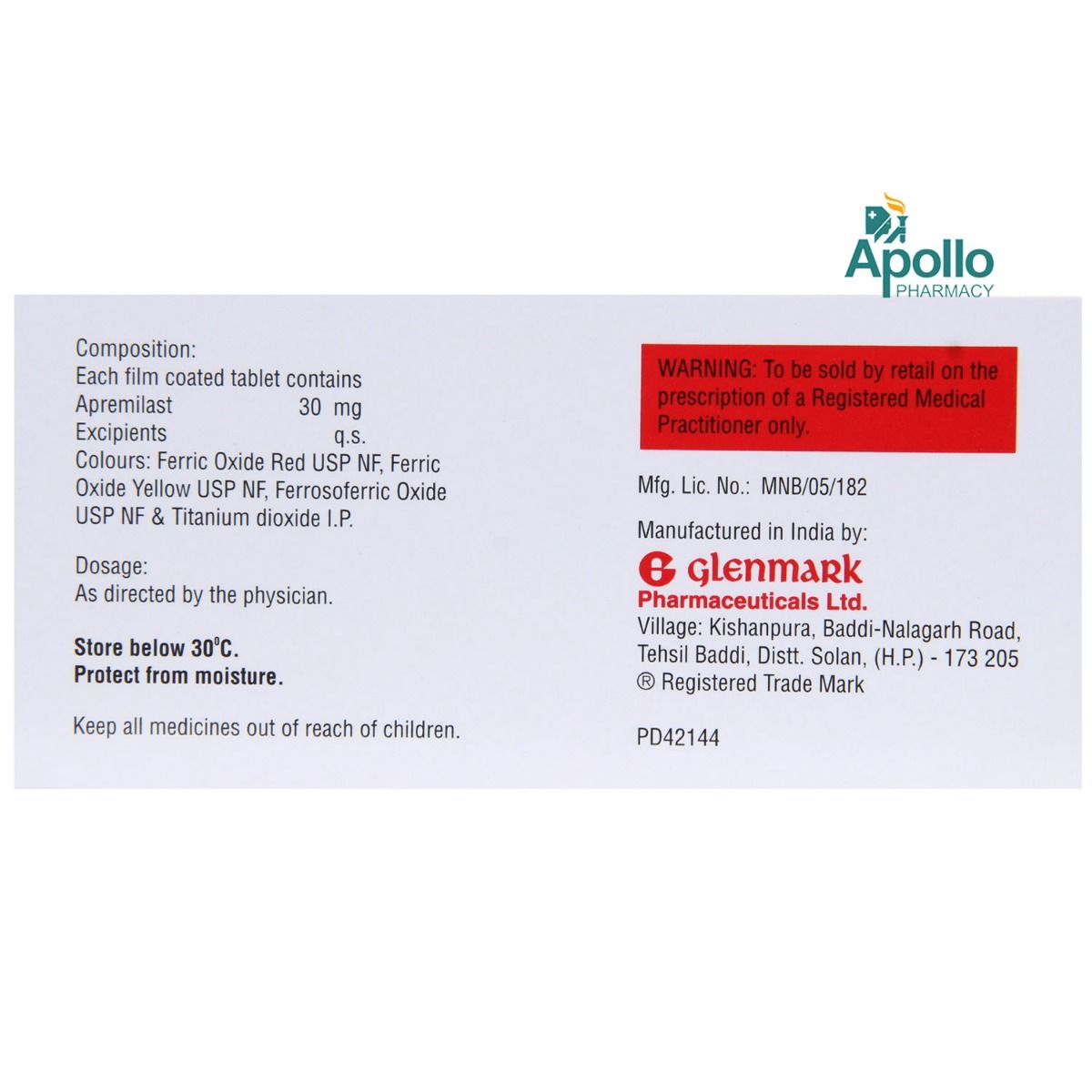 Aprezo 30 Tablet 10's Price, Uses, Side Effects, Composition - Apollo ...