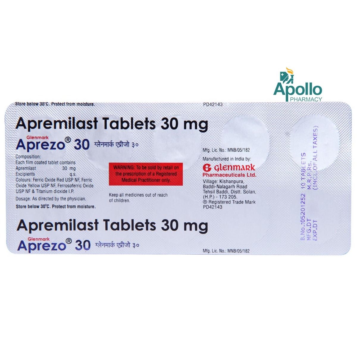 Aprezo 30 Tablet 10's Price, Uses, Side Effects, Composition - Apollo ...