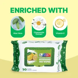 Buy Apollo Life Premium Citrus Refreshing Wet Wipes, 60 (2x30) Count ...