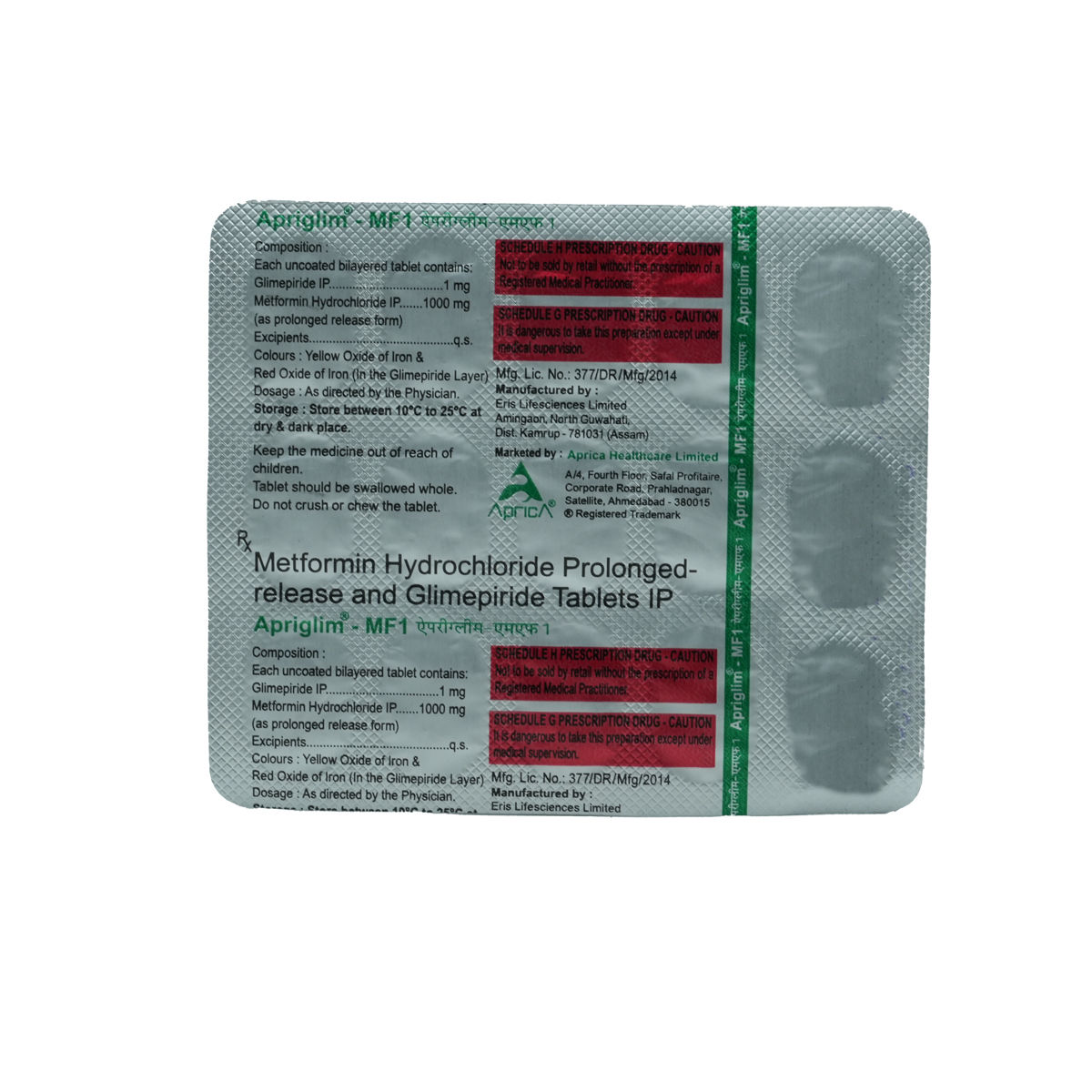 Apriglim-MF1 Tablet | Uses, Side Effects, Price | Apollo Pharmacy