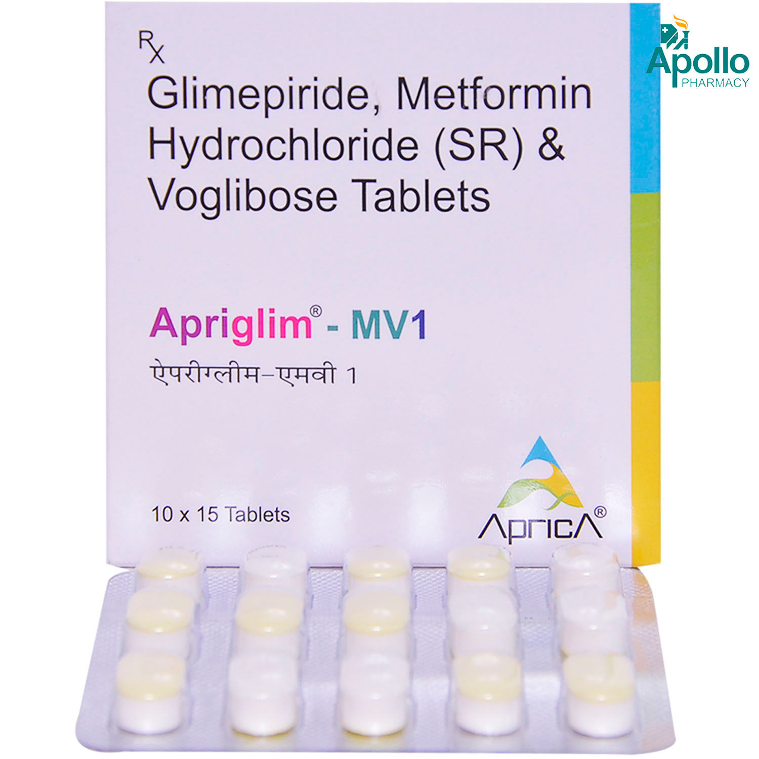 Apriglim-M 1 Tablet 15's Price, Uses, Side Effects, Composition ...