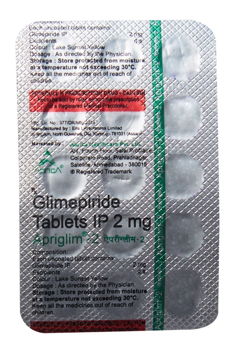 Apriglim-2 Tablet | Uses, Side Effects, Price | Apollo Pharmacy