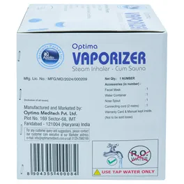 Buy Apollo Pharmacy Steam Inhaler Vaporizer, 1 Count | 19 Minutes ...