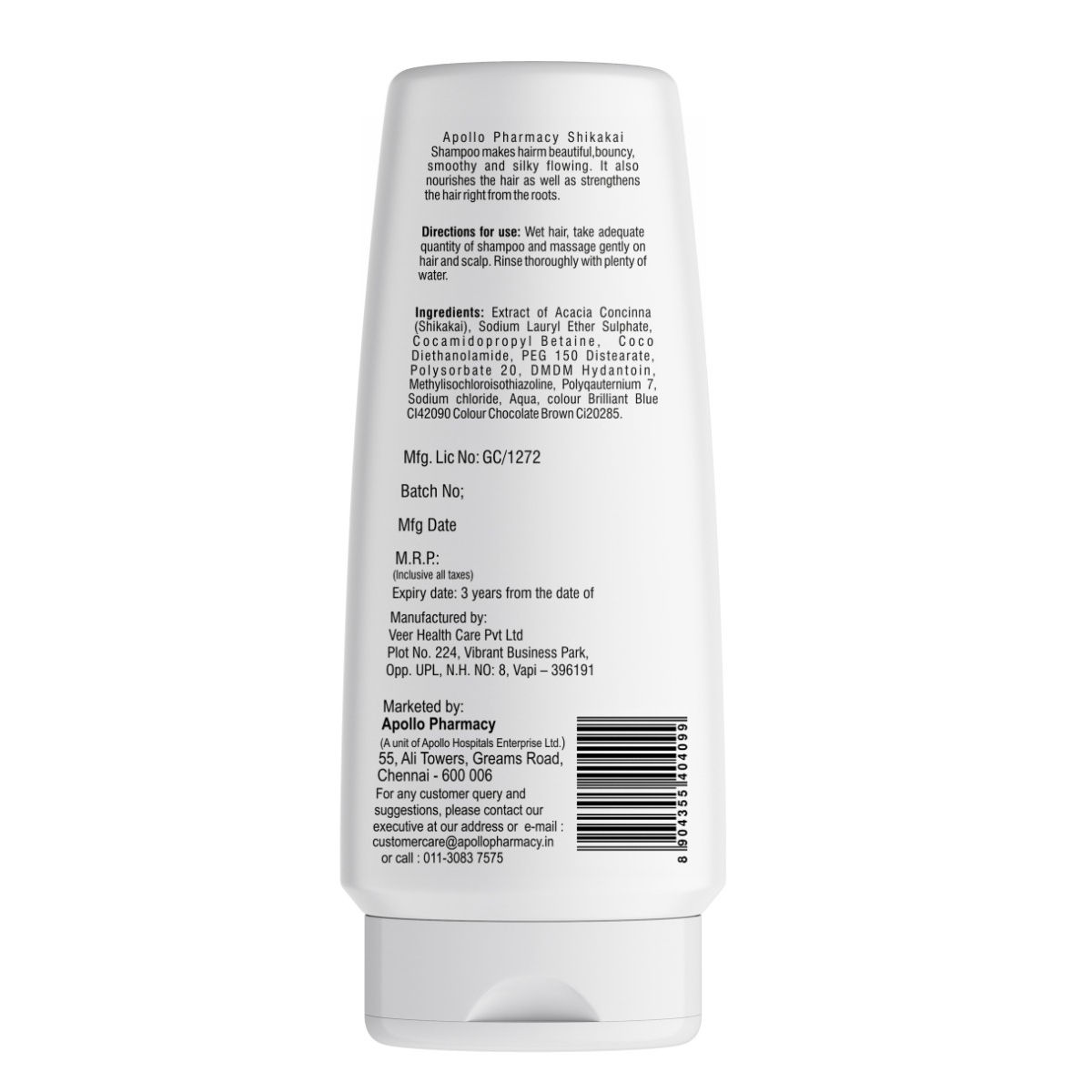 Apollo Pharmacy Shikakai Shampoo, 300 ml (3x100 ml) Price, Uses, Side ...