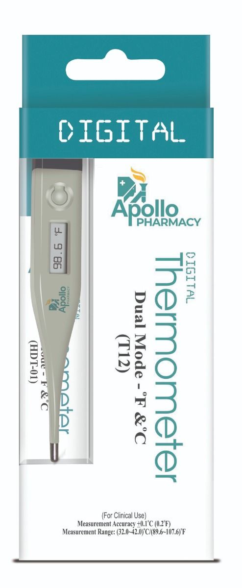 Buy Apollo Pharmacy Digital Thermometer, 1 Count | 19 Minutes Delivery ...