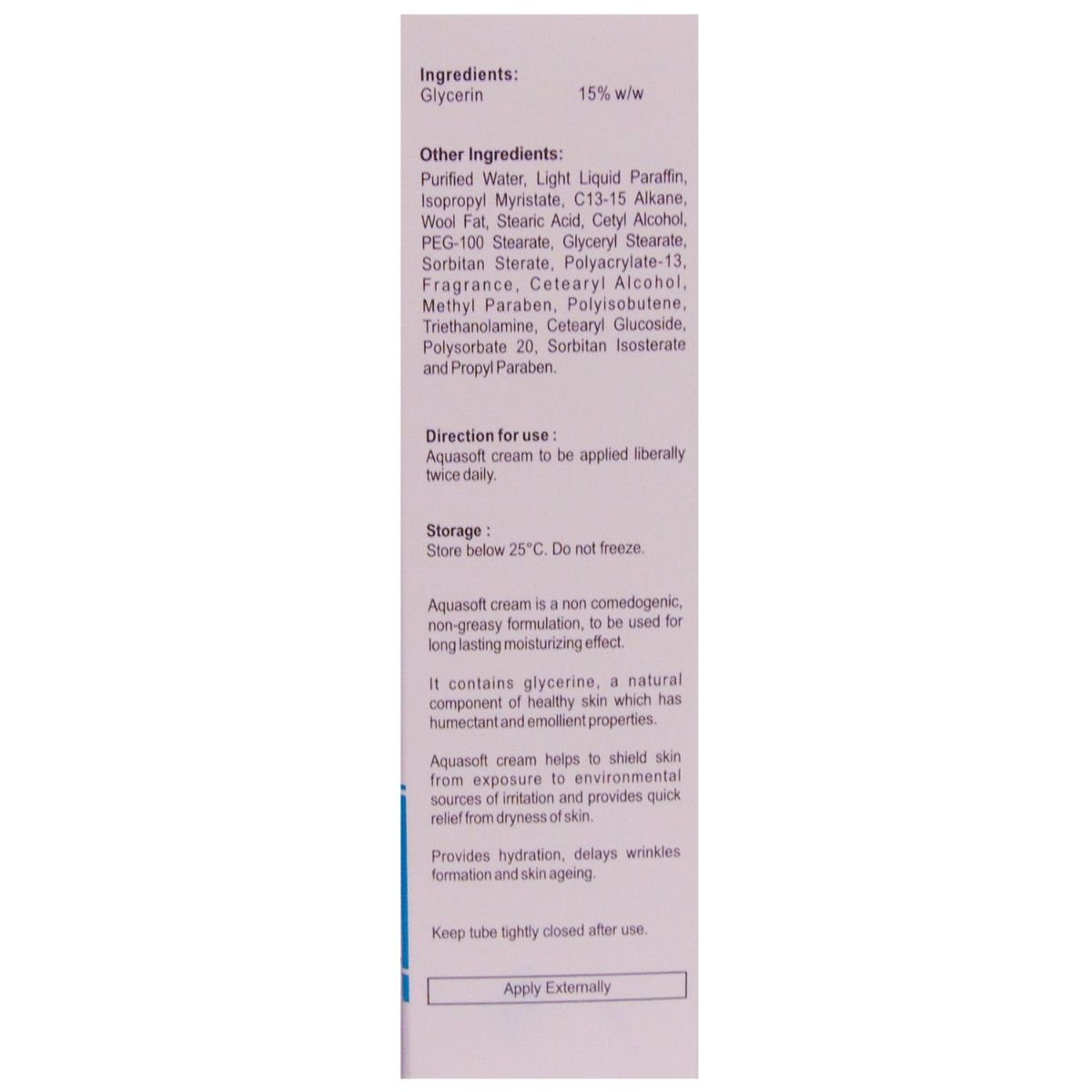 Aquasoft Cream 60 gm Price, Uses, Side Effects, Composition - Apollo ...