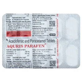 Buy Aquris Parafen Tablet 10's online | Uses, Side Effects, Price and ...