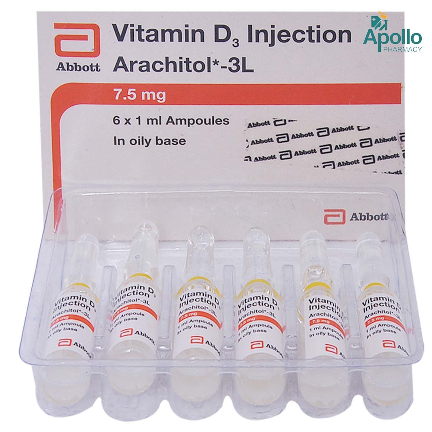 Arachitol 3L Injection 6 x 1 ml Price, Uses, Side Effects, Composition ...