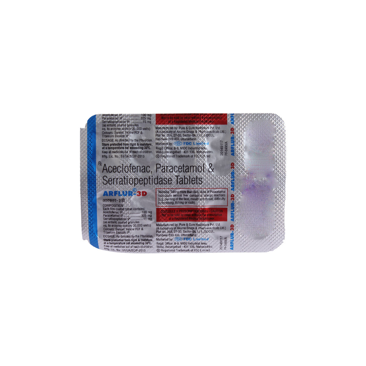 Arflur-3D Tablet 10's Price, Uses, Side Effects, Composition - Apollo ...