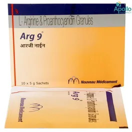 Buy Arg 9 Sachets 5 gm | 19 Minutes Delivery | Apollo Pharmacy