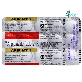 Arip MT 5 Tablet | Uses, Side Effects, Price | Apollo Pharmacy