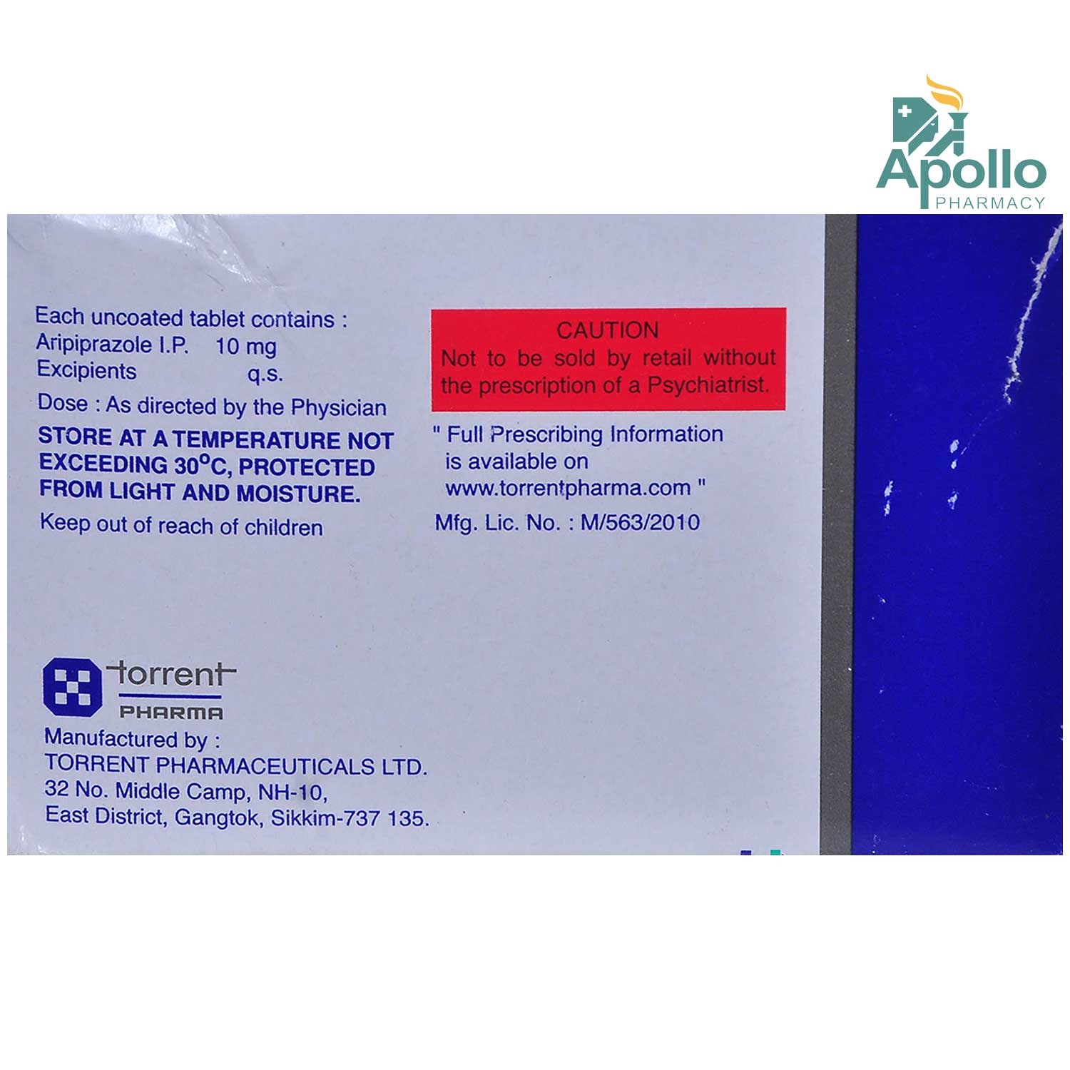 Arip MT 10 Tablet | Uses, Side Effects, Price | Apollo Pharmacy