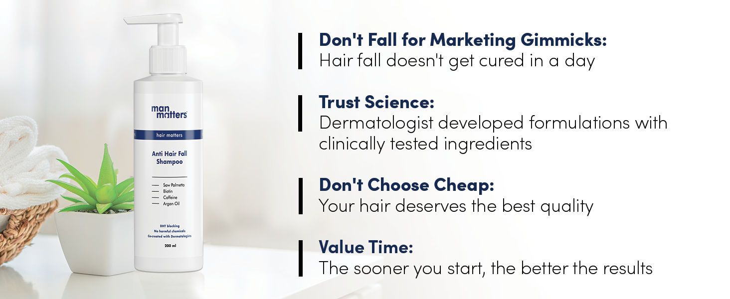 Man Matters Anti Hair Fall Shampoo, 200 ml Price, Uses, Side Effects ...