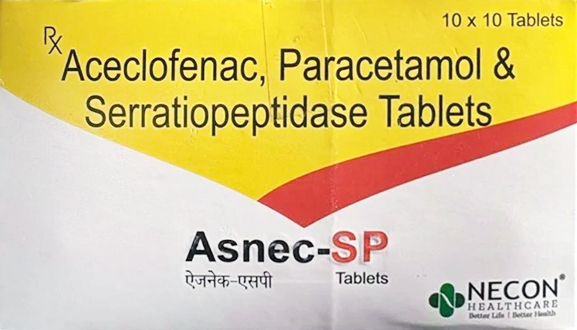 Asnec-SP Tablet 10's | Uses, Side Effects, Price | Apollo Pharmacy