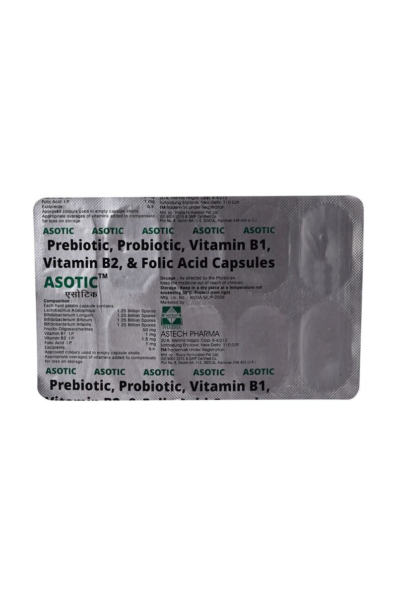 Asotic Capsule | Uses, Side Effects, Price | Apollo Pharmacy