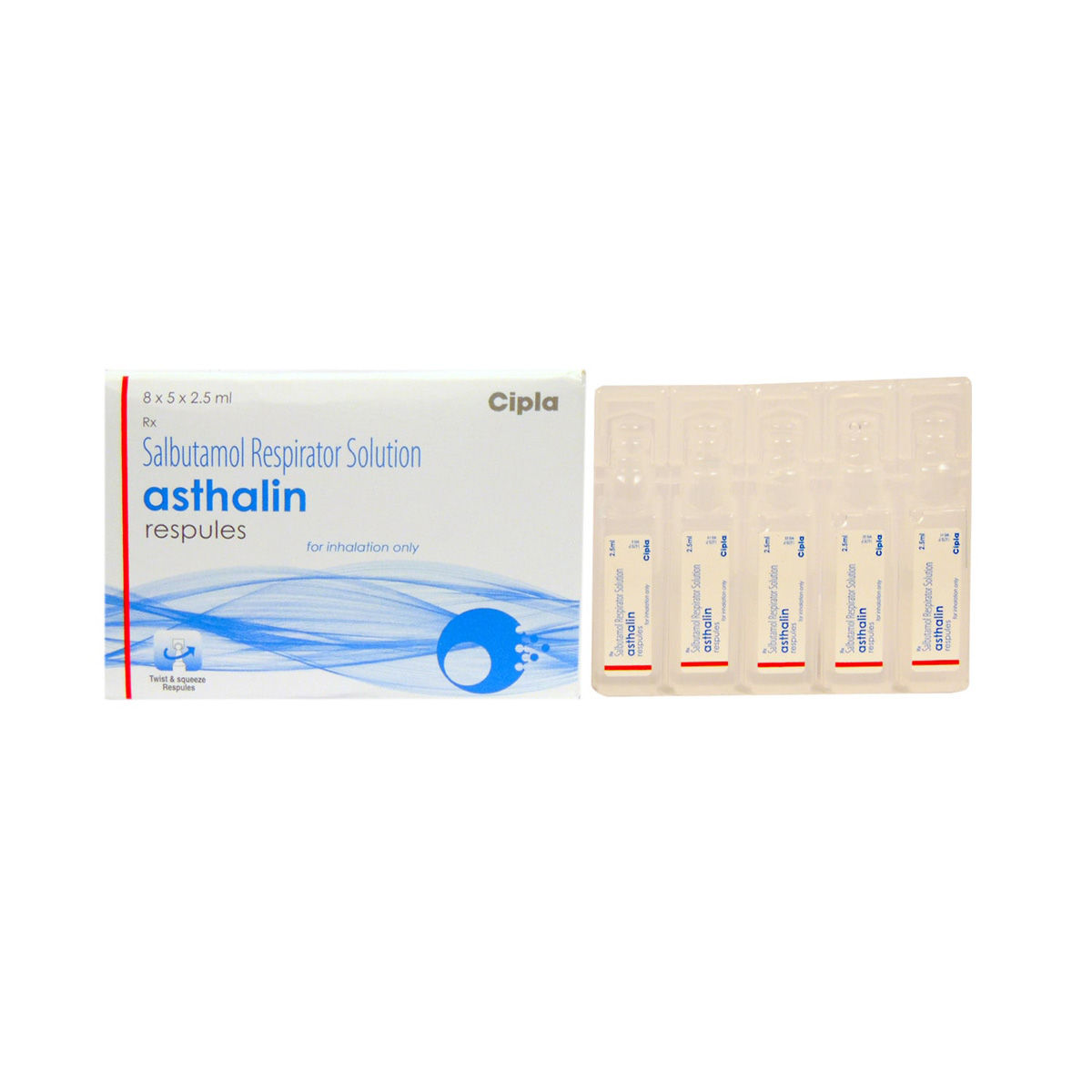 Asthalin Respules 5 x 2.5 ml Price, Uses, Side Effects, Composition ...