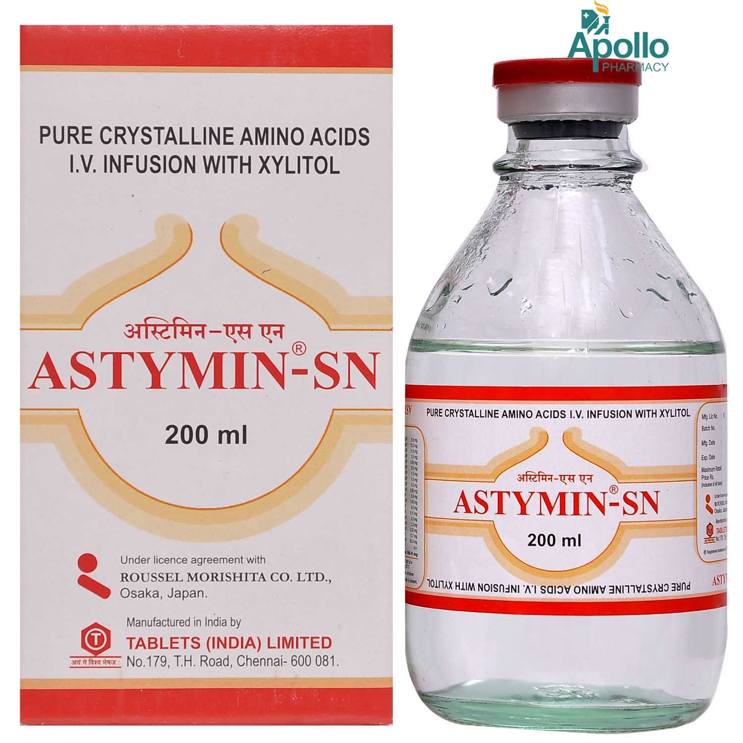 Astymin-SN Infusion 200 ml Price, Uses, Side Effects, Composition ...