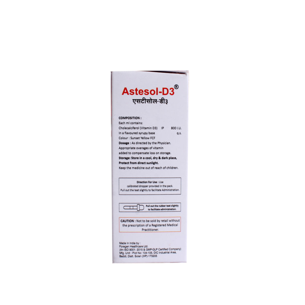 Astesol-D3 800IU Oral Drop 15 ml Price, Uses, Side Effects, Composition ...