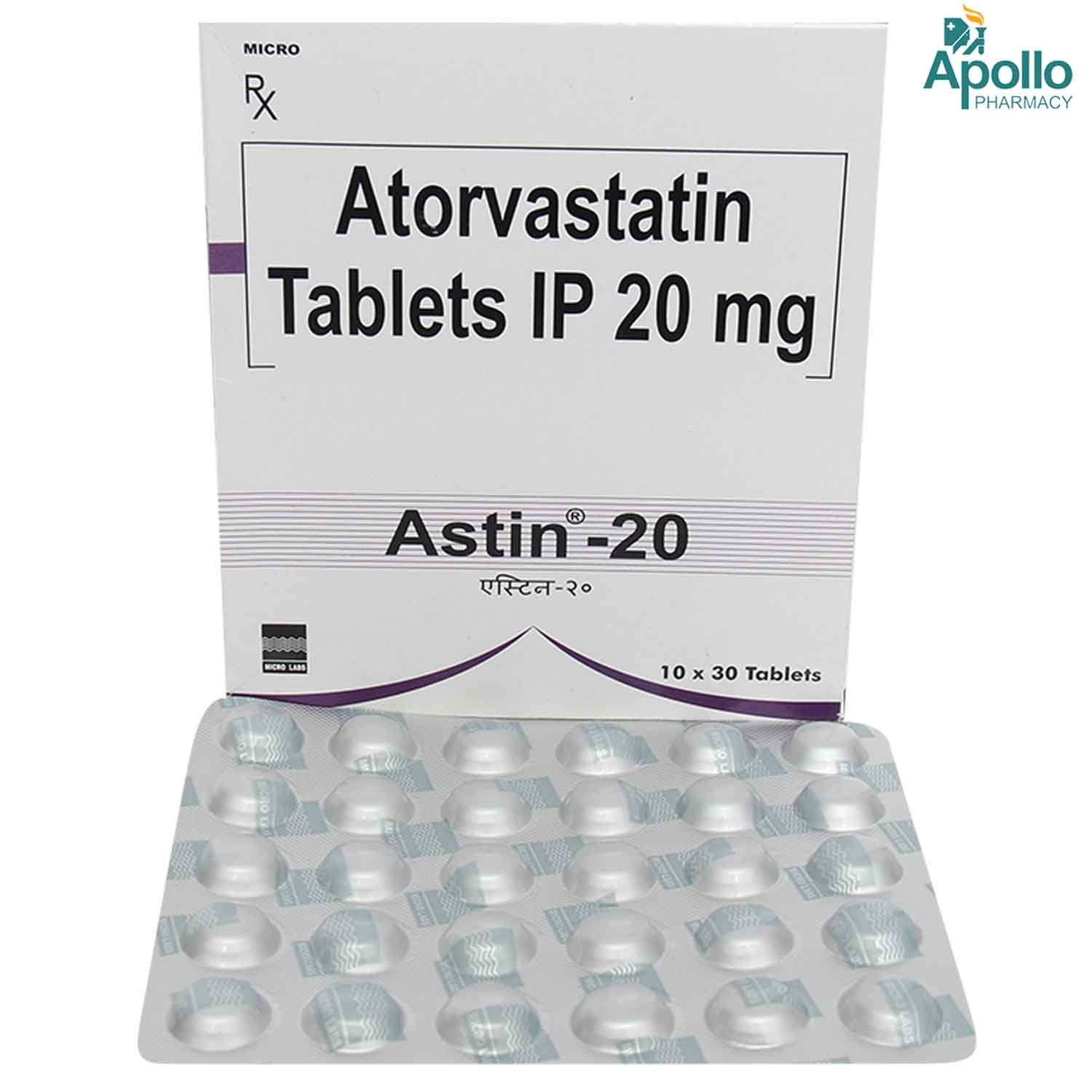 Astin-20 Tablet 30's Price, Uses, Side Effects, Composition - Apollo ...