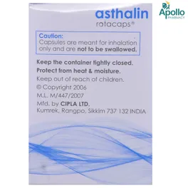Asthalin Rotacaps | Uses, Side Effects, Price | Apollo Pharmacy