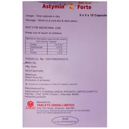 Buy Astymin Z Forte Capsule | 19 Minutes Delivery | Apollo Pharmacy
