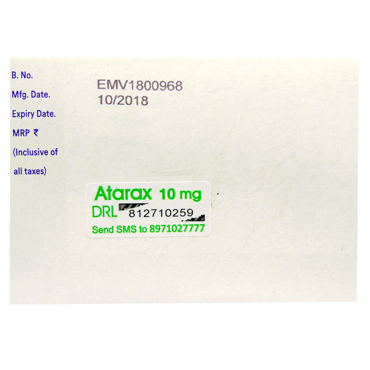 Atarax 10 mg Tablet 15's Price, Uses, Side Effects, Composition ...