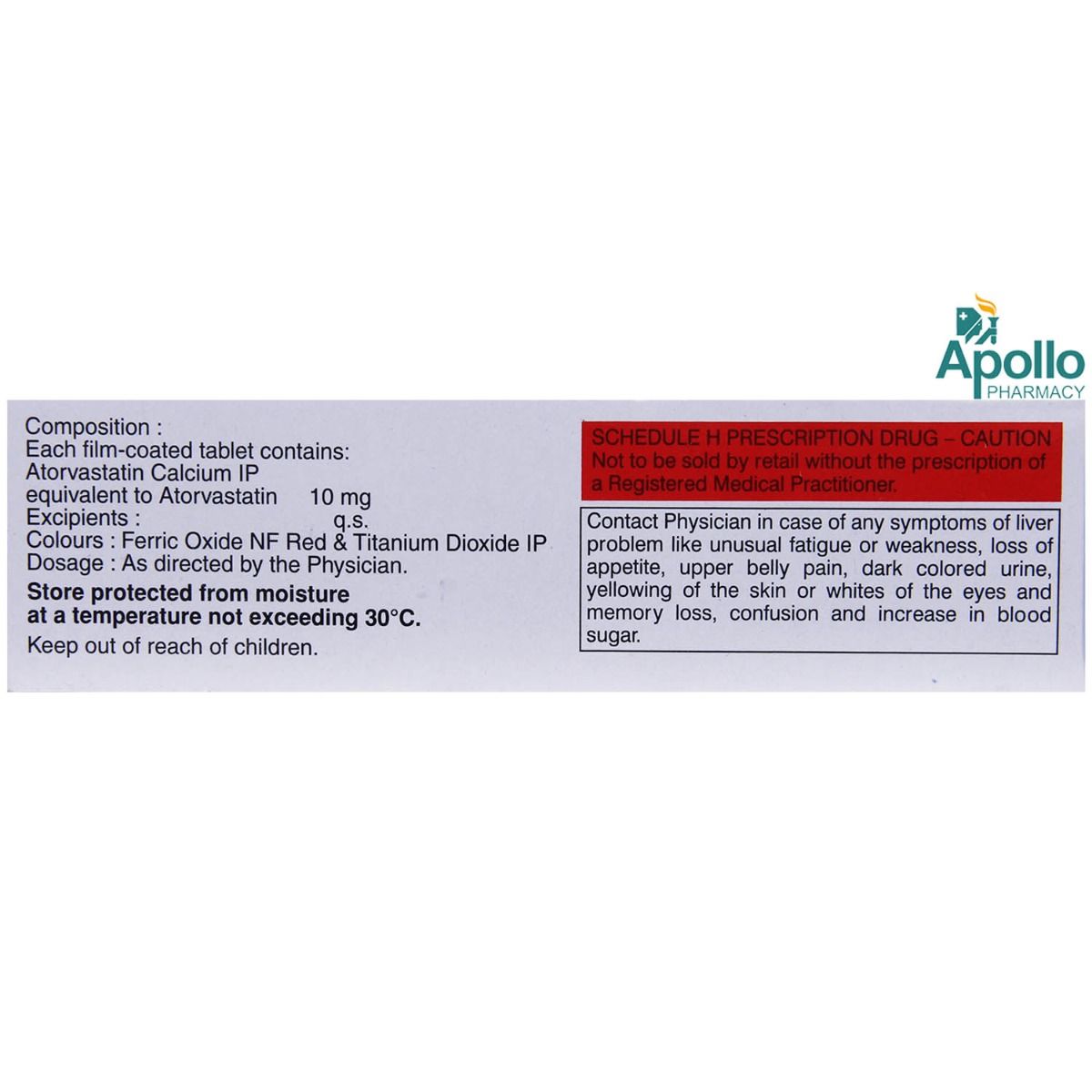Atchol 10 Tablet | Uses, Side Effects, Price | Apollo Pharmacy