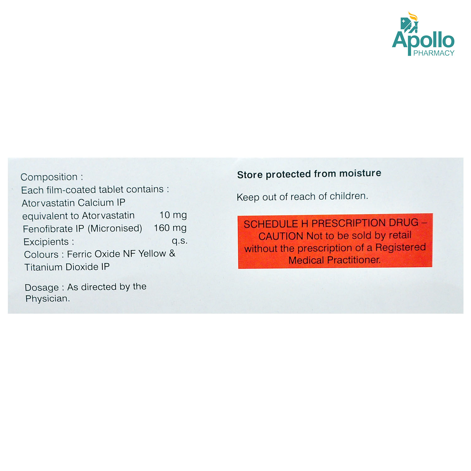 Atchol-F Tablet 10's Price, Uses, Side Effects, Composition - Apollo ...