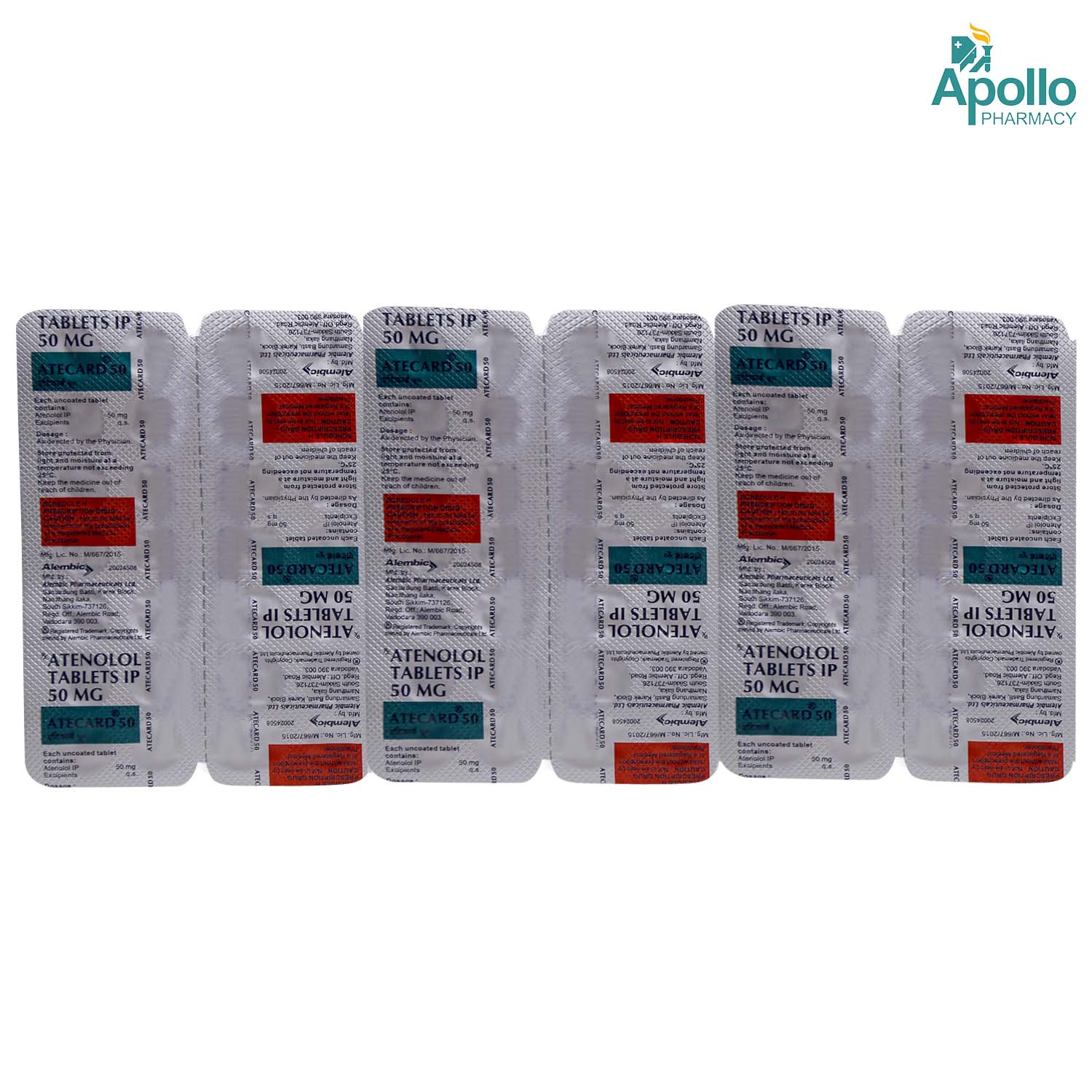Atecard 50 Tablet 14's Price, Uses, Side Effects, Composition - Apollo ...