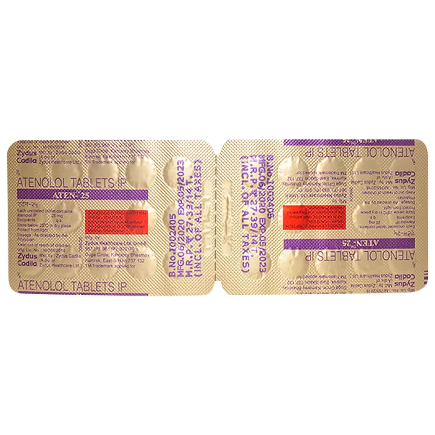 Atenex 25 Tablet 14's Price, Uses, Side Effects, Composition - Apollo ...