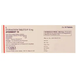 Atorbest 10 Tablet | Uses, Side Effects, Price | Apollo Pharmacy