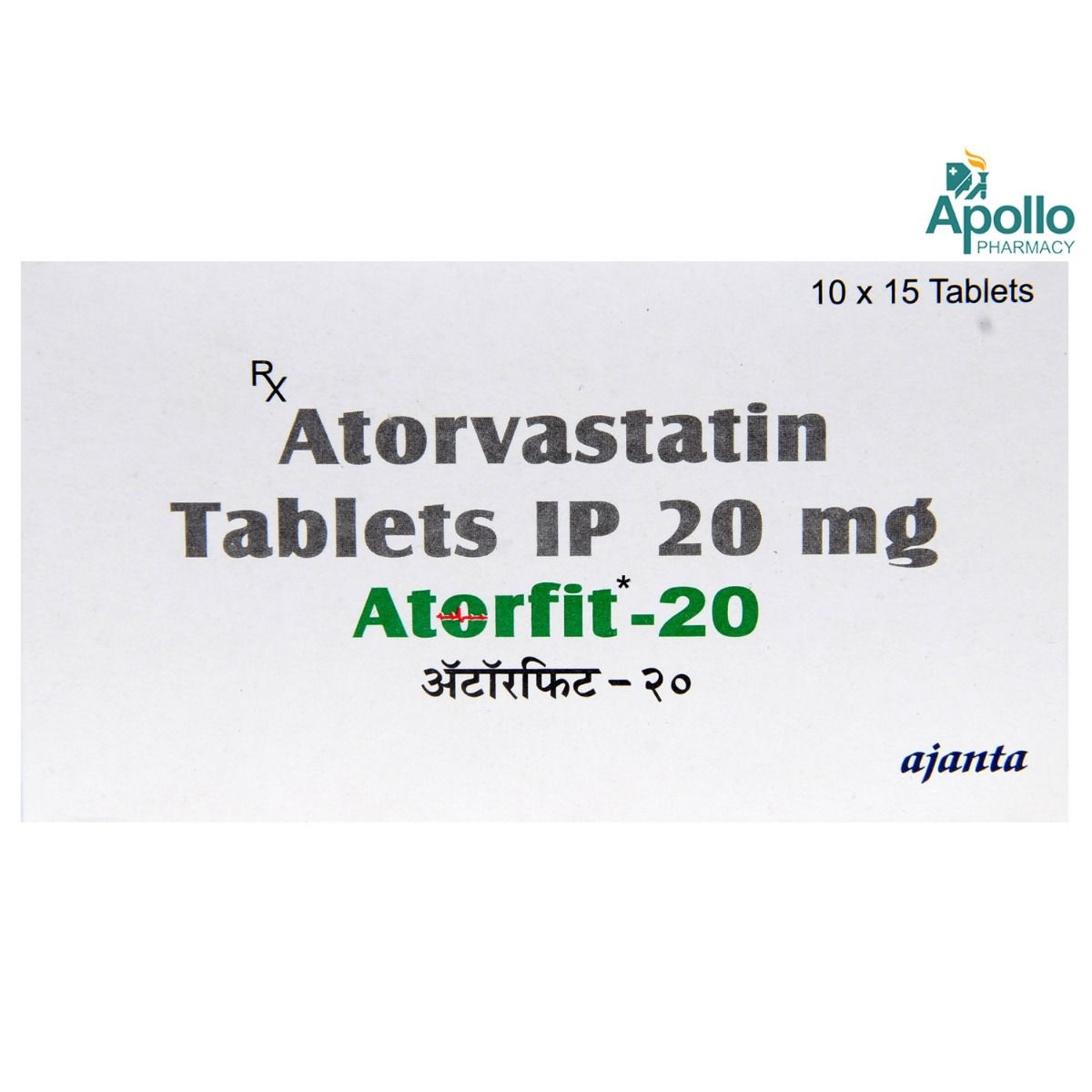Atorfit 20 Tablet 15's Price, Uses, Side Effects, Composition - Apollo ...