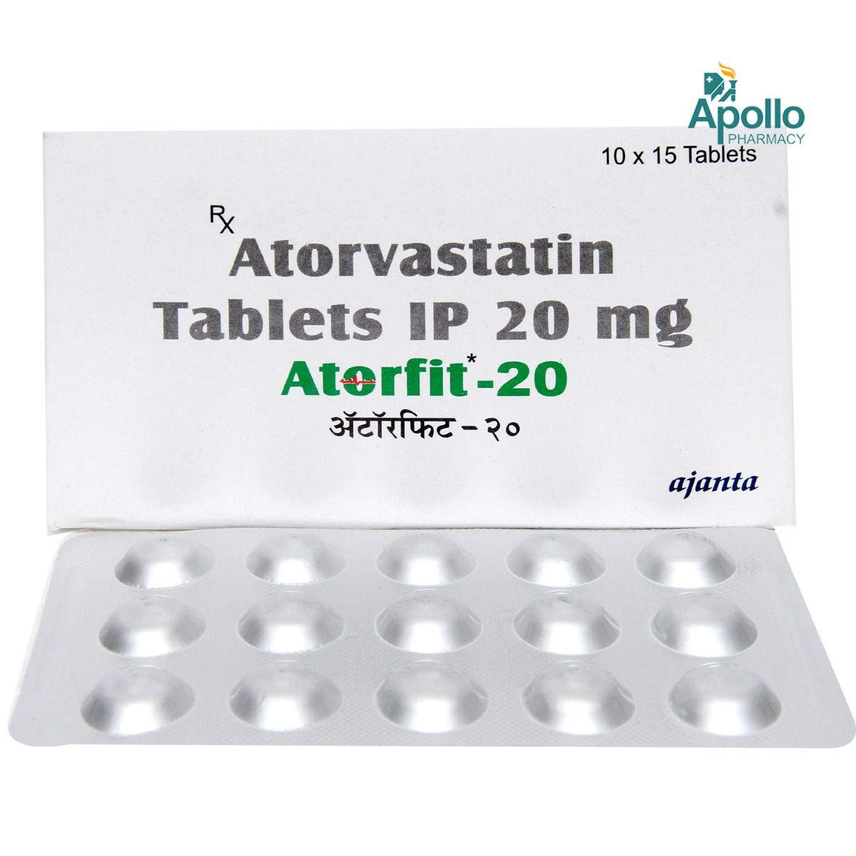 Atorfit 20 Tablet 15's Price, Uses, Side Effects, Composition - Apollo ...