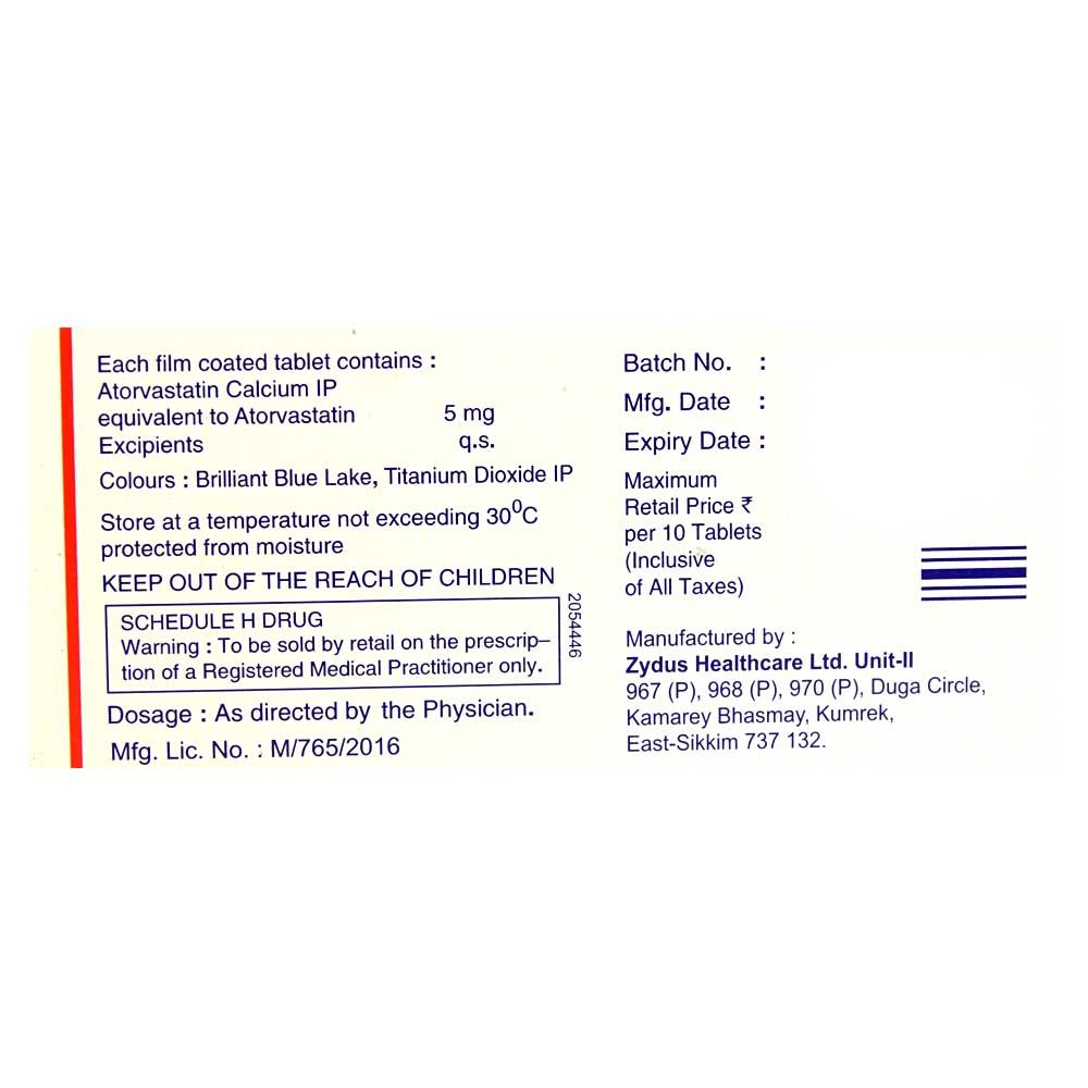 Atorva 5 Tablet 10's Price, Uses, Side Effects, Composition - Apollo ...