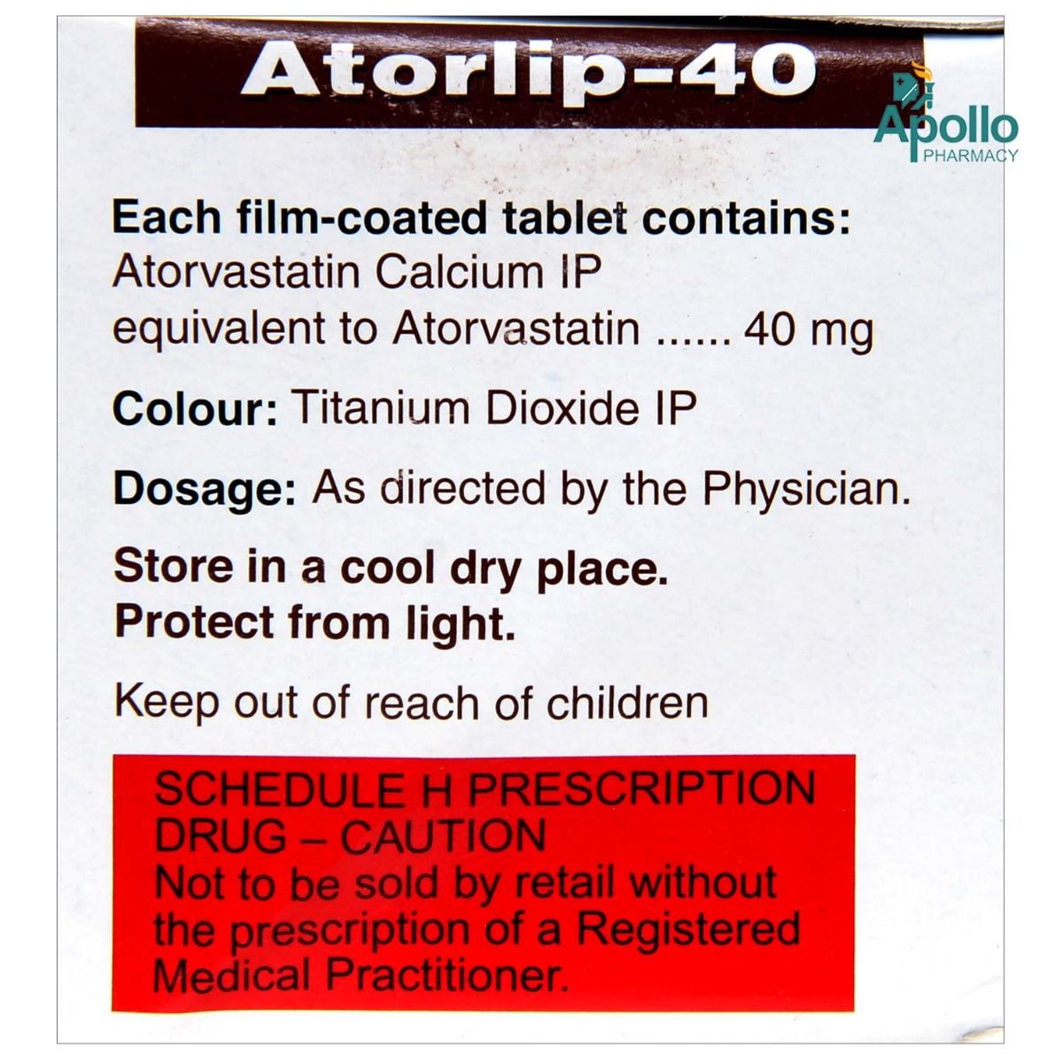 Atorlip 40 Tablet 10's Price, Uses, Side Effects, Composition - Apollo ...