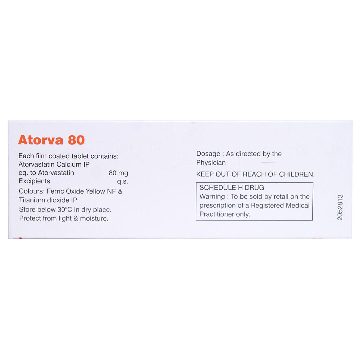 Atorva 80 Tablet 10's Price, Uses, Side Effects, Composition - Apollo ...