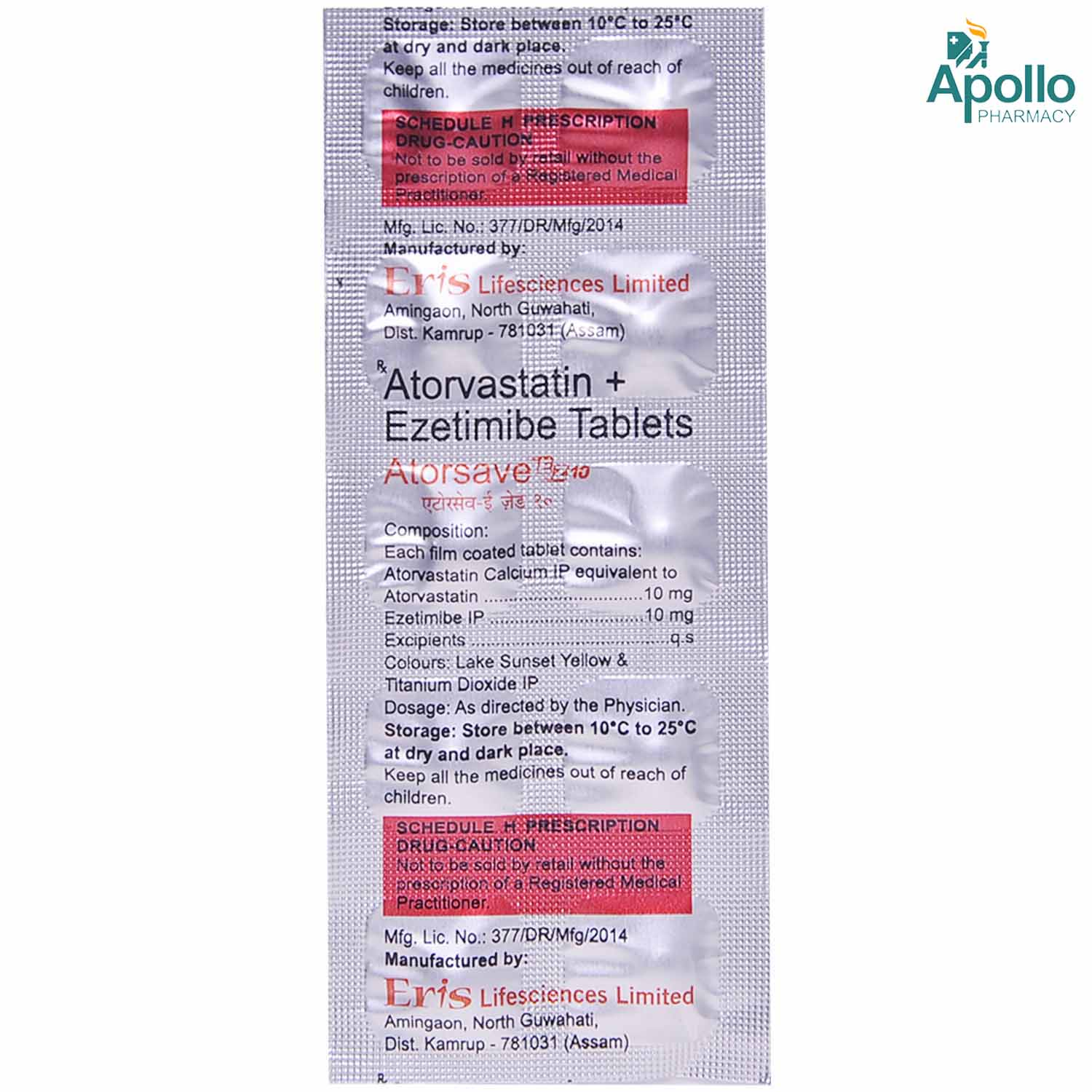 Atorsave EZ 10 Tablet 10's Price, Uses, Side Effects, Composition ...