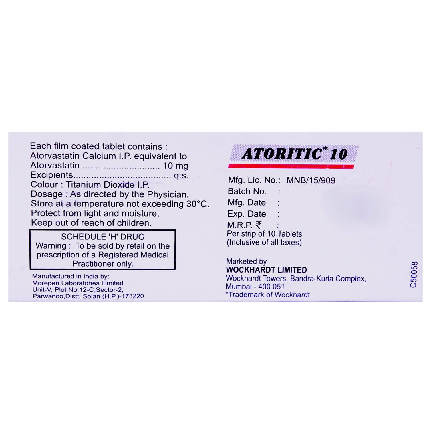 Atoritic 10 Tablet 10's Price, Uses, Side Effects, Composition - Apollo ...