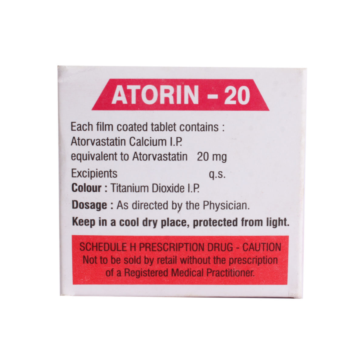 Atorin 20 mg Tablet 10's Price, Uses, Side Effects, Composition ...