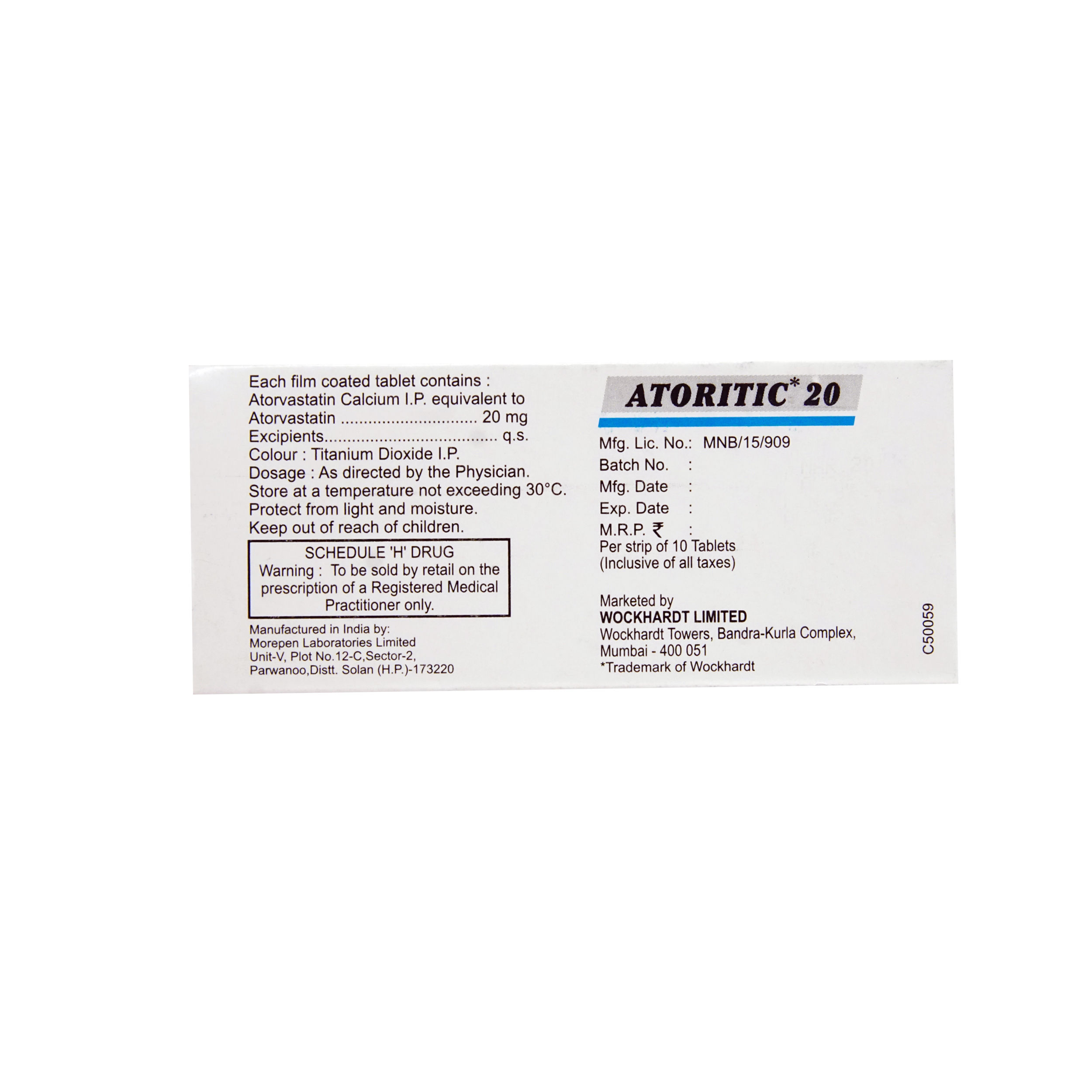 ATORITIC 20MG TABLET Price, Uses, Side Effects, Composition - Apollo ...