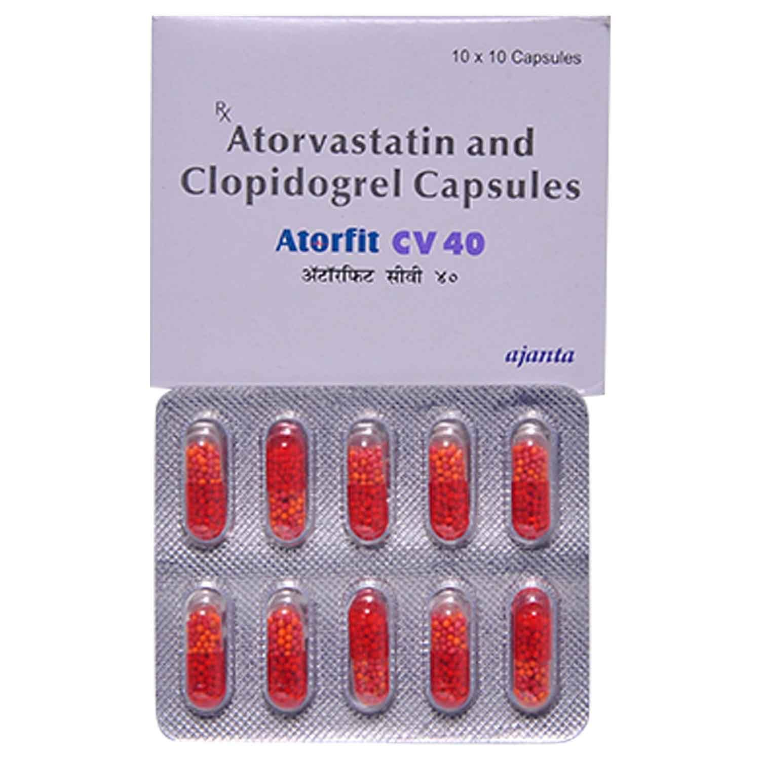 Atorfit CV 40 Capsule 10's Price, Uses, Side Effects, Composition ...