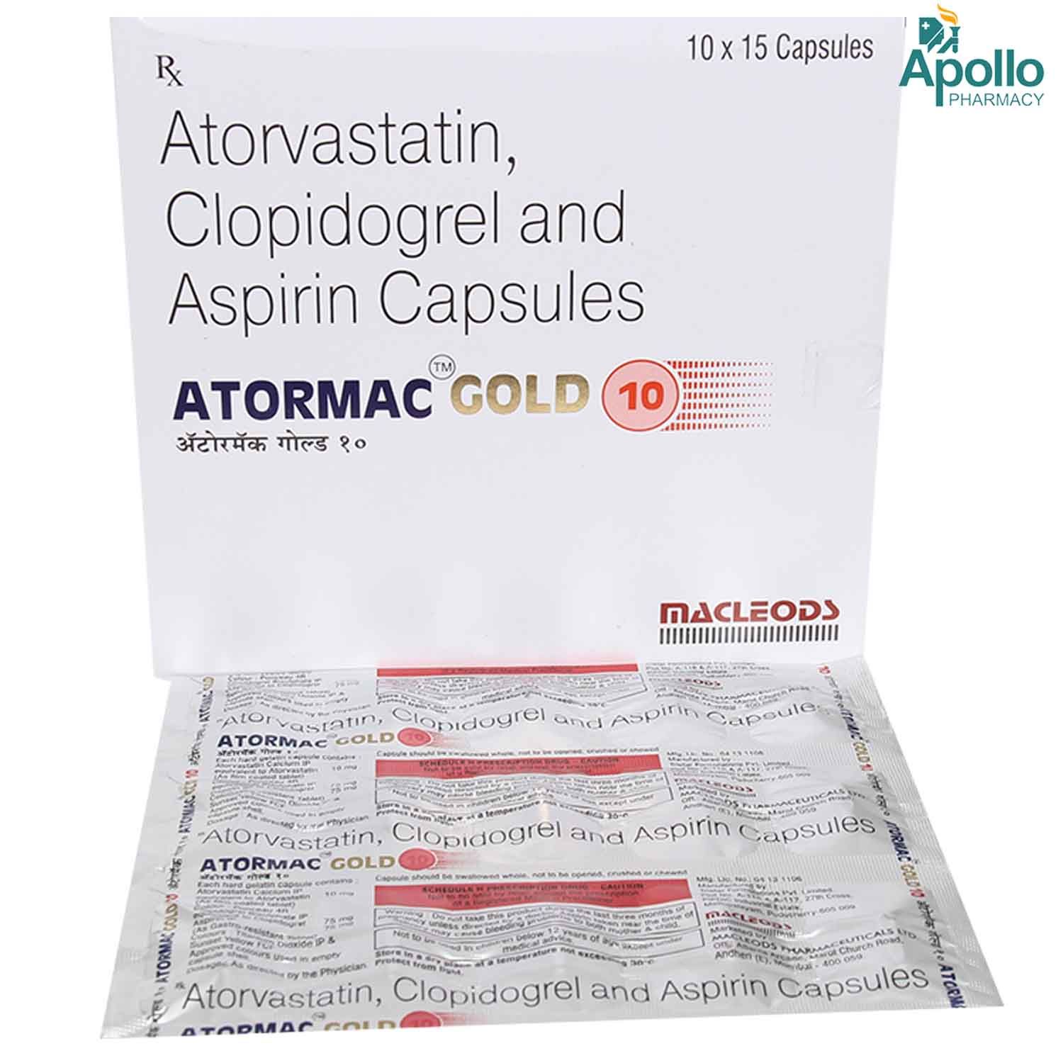 ATORMAC GOLD 10MG CAPSULE | Uses, Side Effects, Price | Apollo Pharmacy