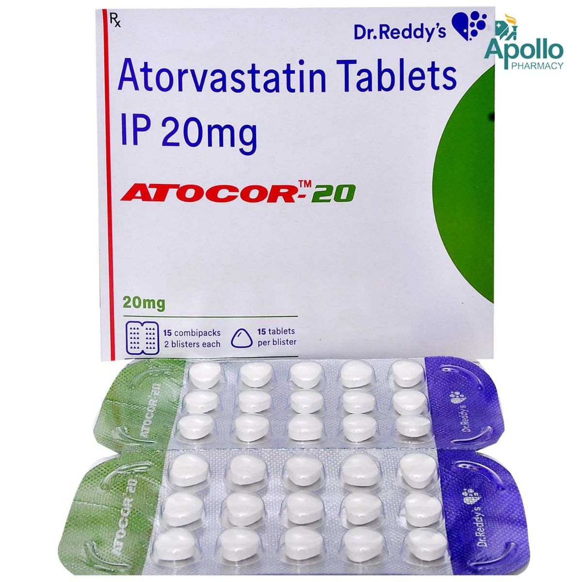 Atocor-20 Tablet 15's Price, Uses, Side Effects, Composition - Apollo ...