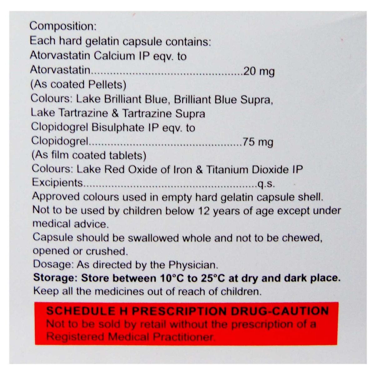 Atorsave CV 20 Capsule | Uses, Side Effects, Price | Apollo Pharmacy