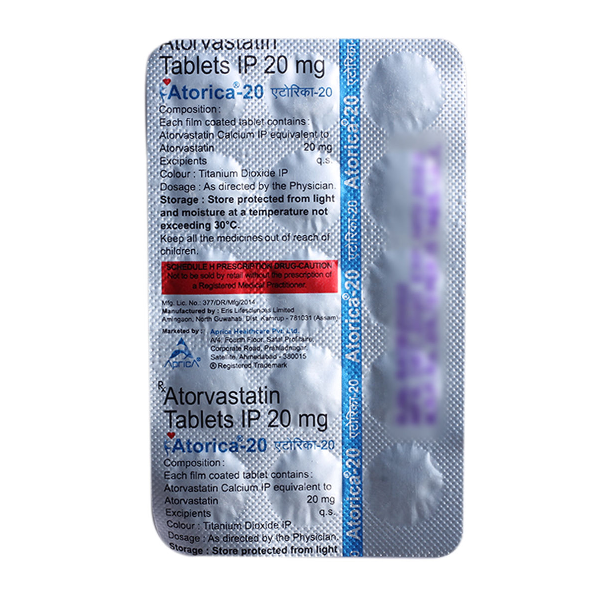 Atorica 20mg Tablet | Uses, Side Effects, Price | Apollo Pharmacy