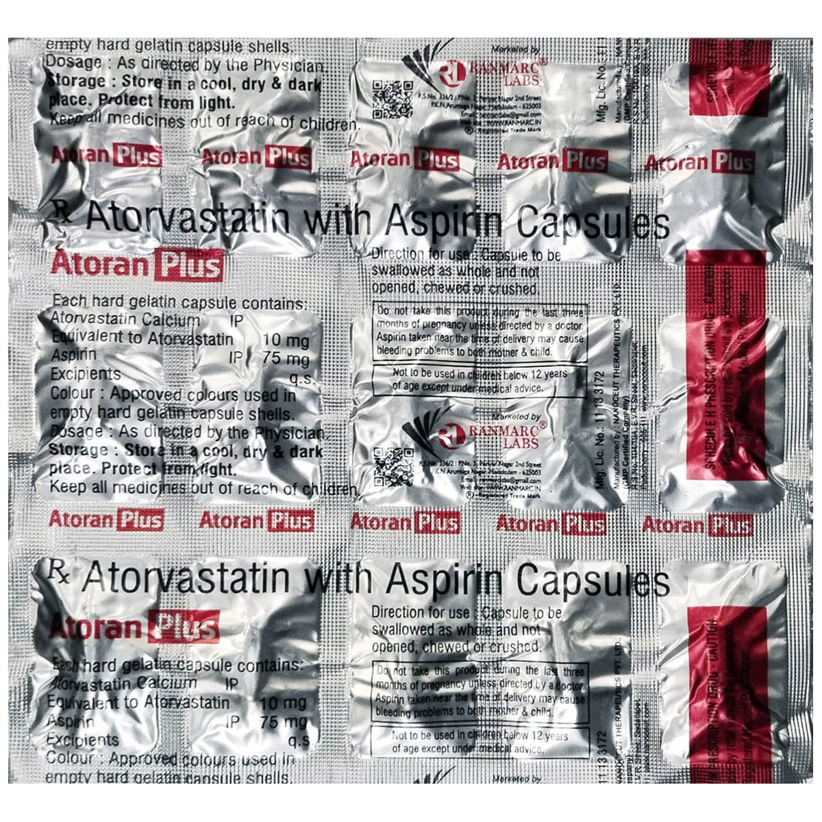 Atoran Plus Capsule 15's | Uses, Side Effects, Price | Apollo Pharmacy