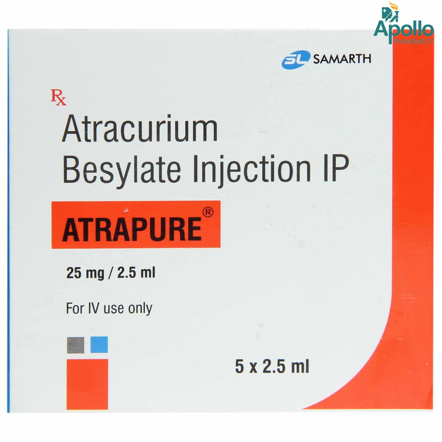 ATRAPURE 25MG/2.5ML INJECTION | Uses, Side Effects, Price | Apollo Pharmacy