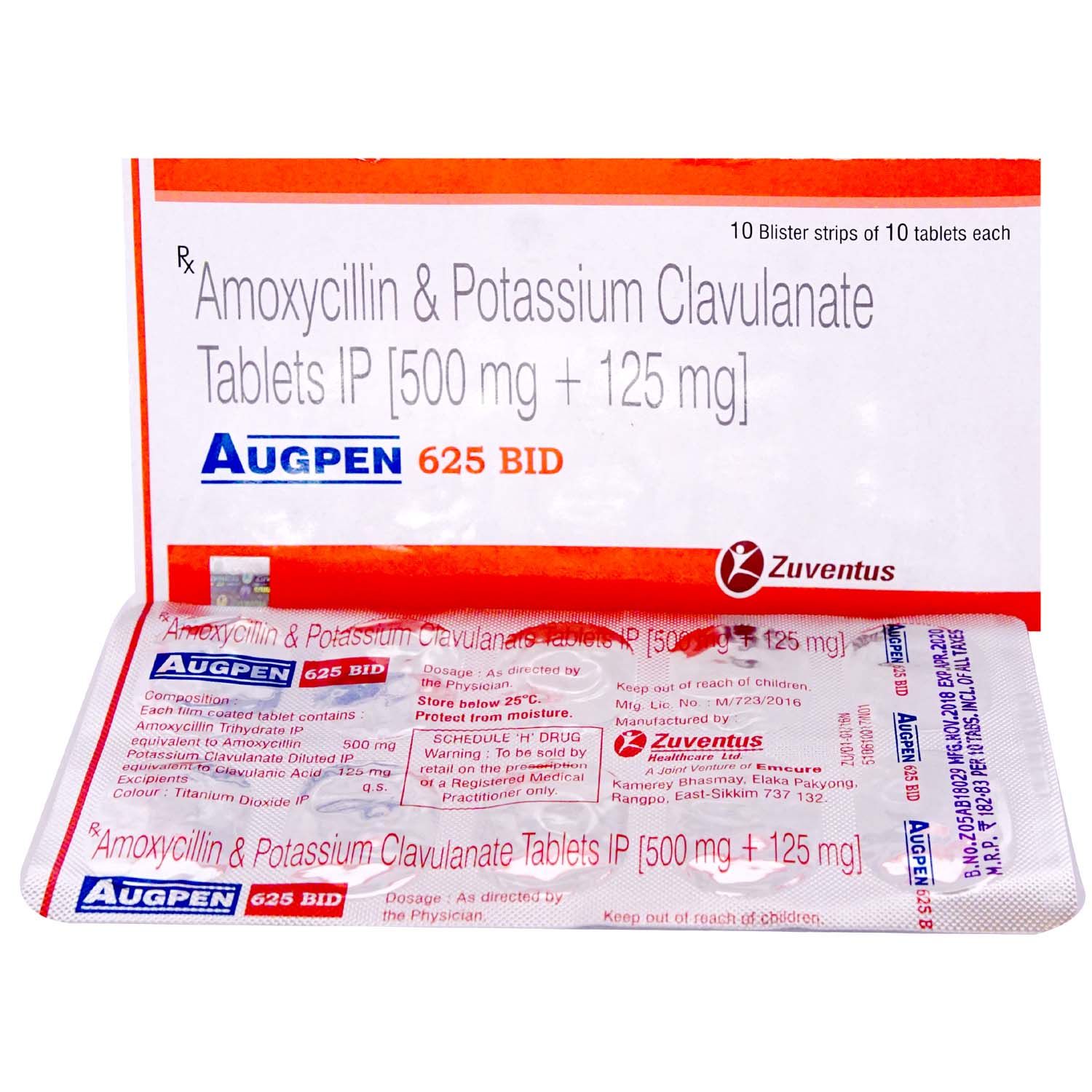 Augpen 625 BID Tablet | Uses, Side Effects, Price | Apollo Pharmacy